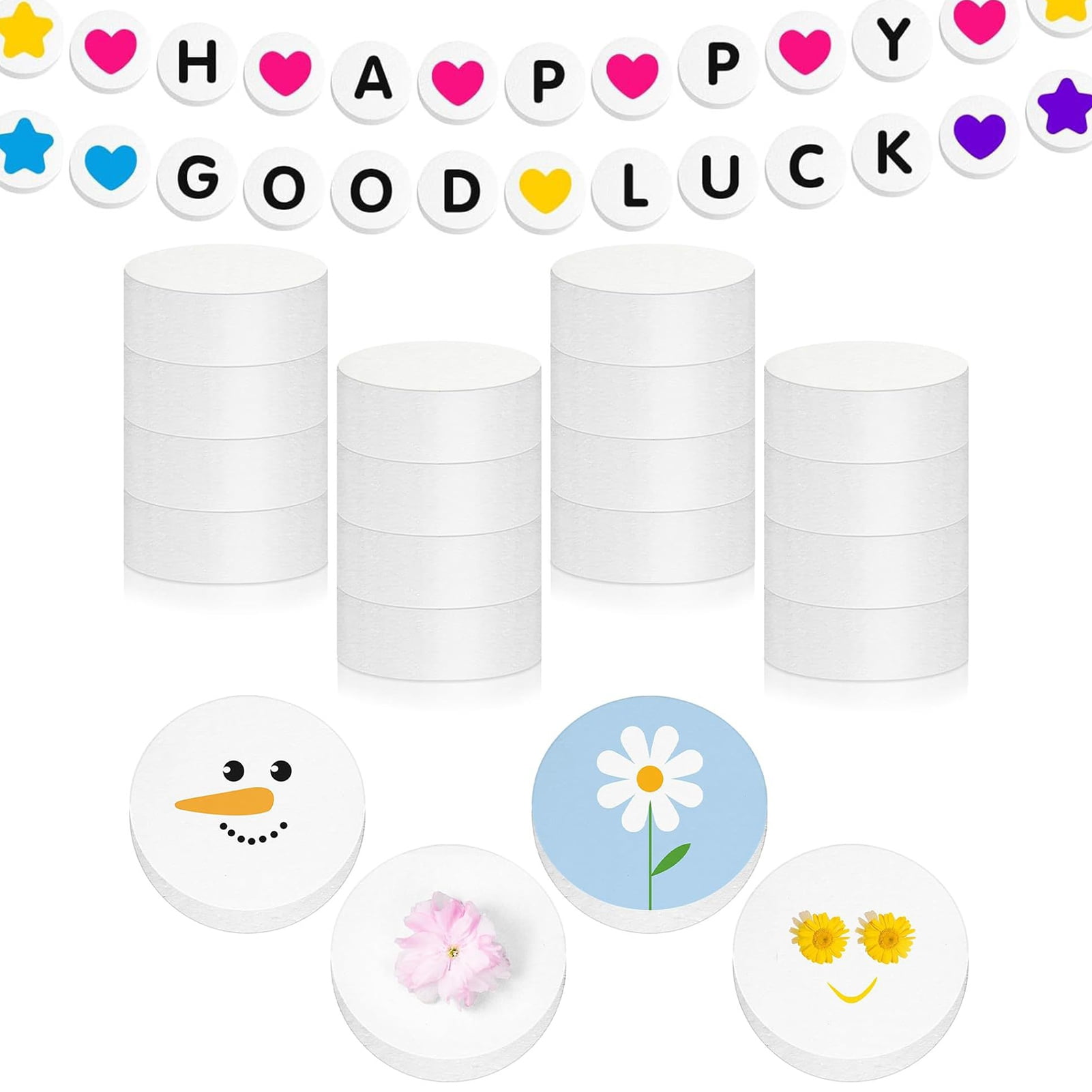 BAETEUY Craft Foam Discs 3-Inch Diameter Round - Foam Blocks Set ...