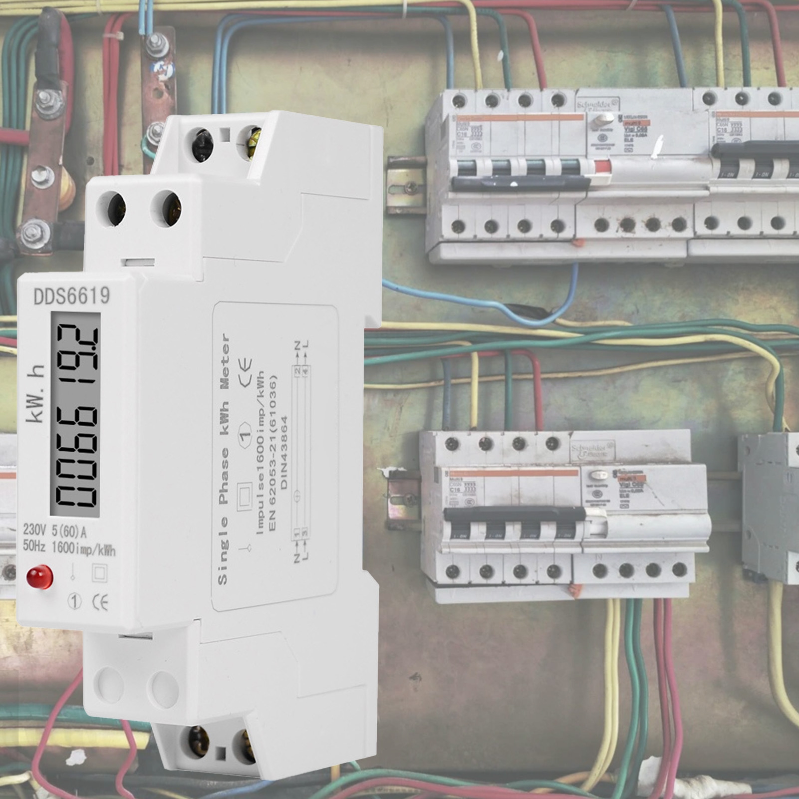 BAETEUY DDS6619-002 230V Single-phase Energy Meter Stable Performance ...