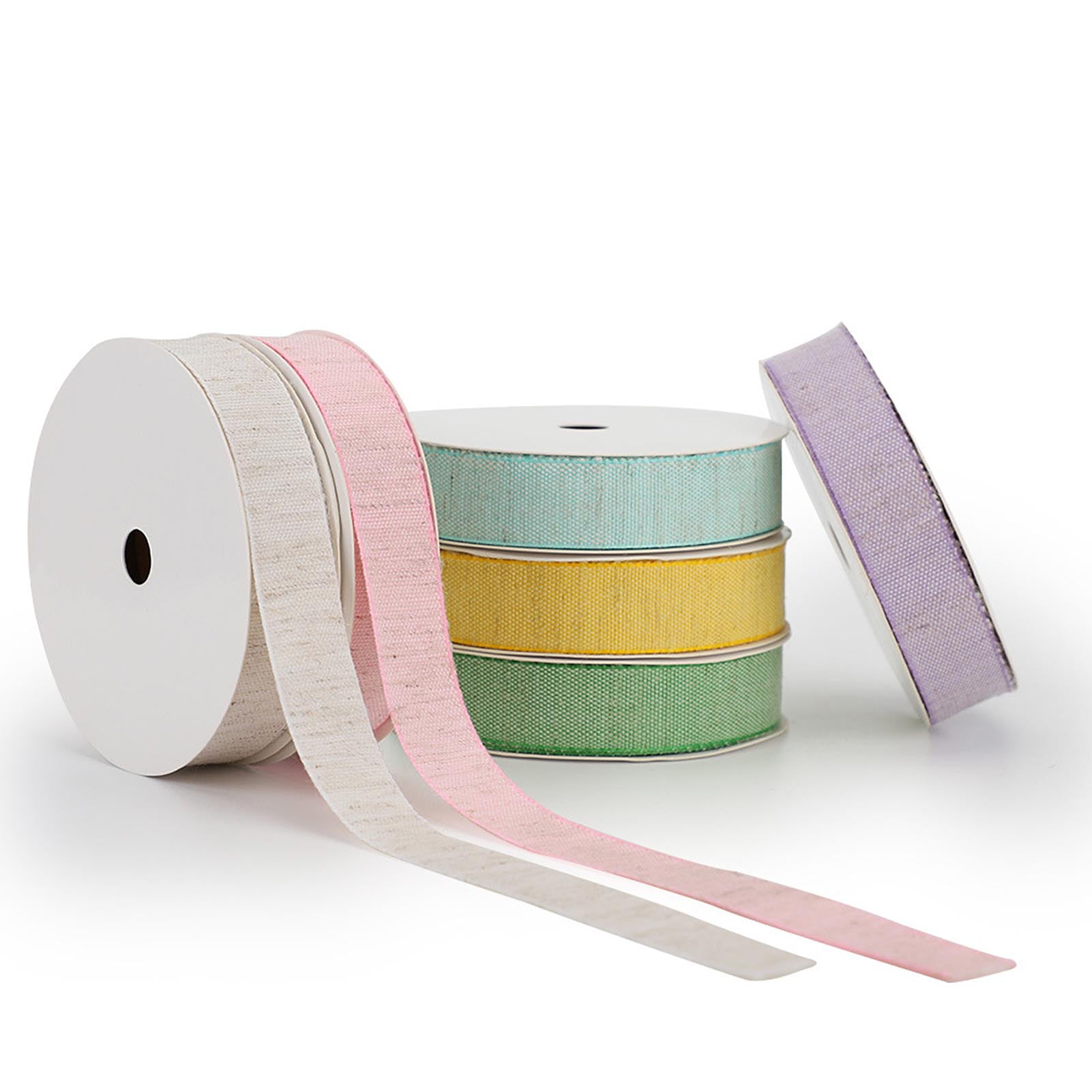 BAETEUY DIY Ribbon Roll - 1 Roll Anti-fading 50 Yards 9mm Wedding ...