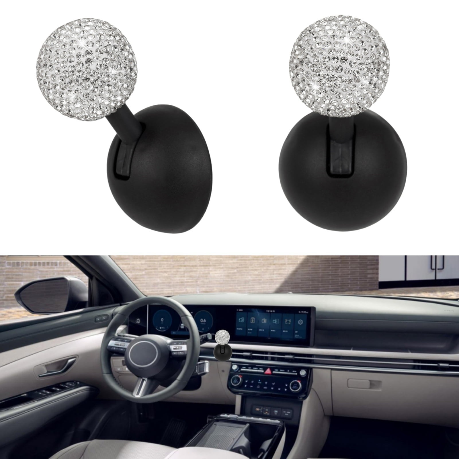 BAETEUY Decorative Car One-Button Start Lever Ornament, Easy to Install ...