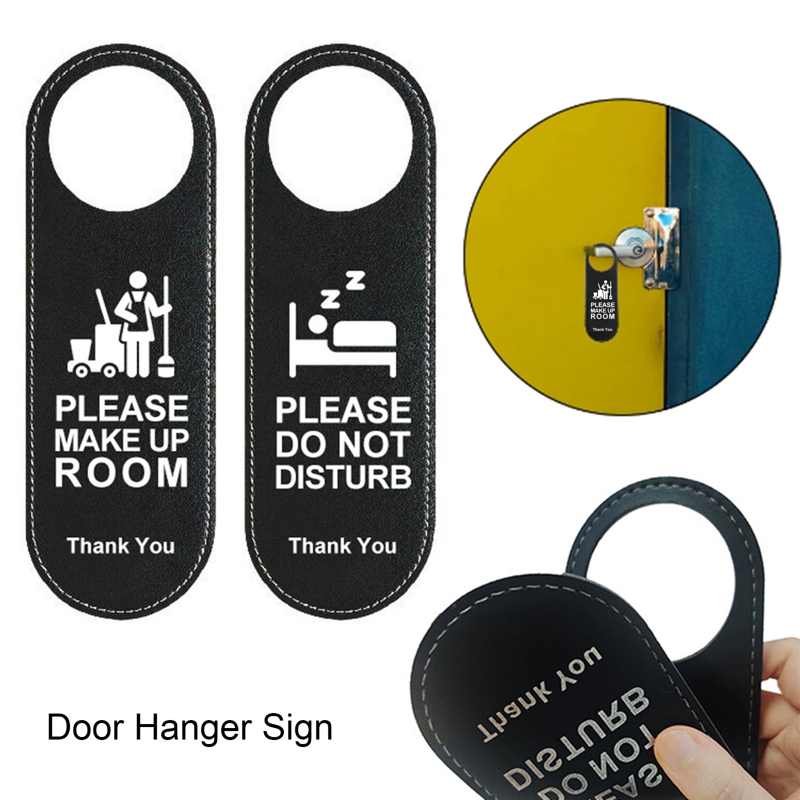 BAETEUY Do Not Disturb Please Knock Sign Wear Resistant Reusable Easy ...