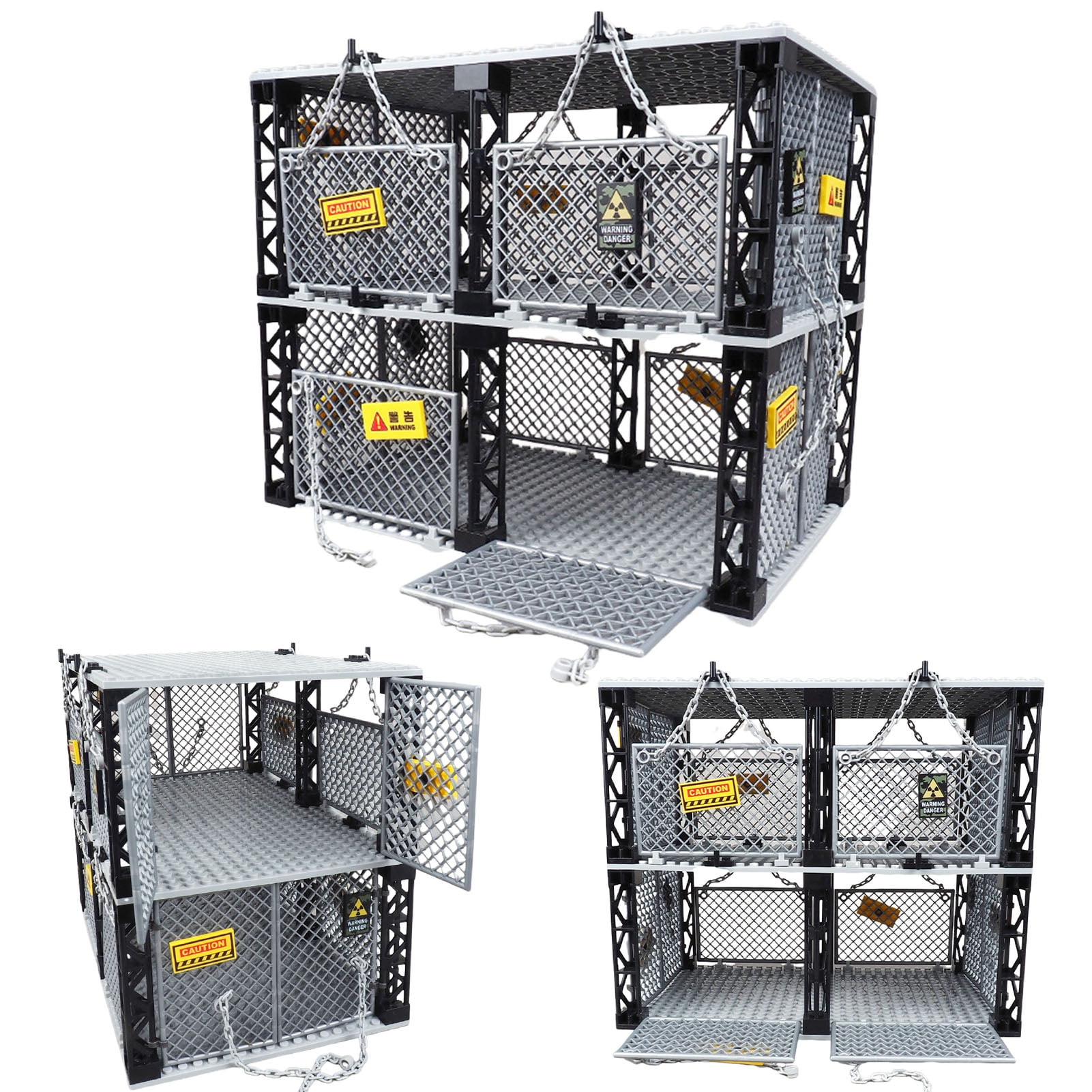 BAETEUY Double Layers Cage Building Block Toy Educational Closed ...