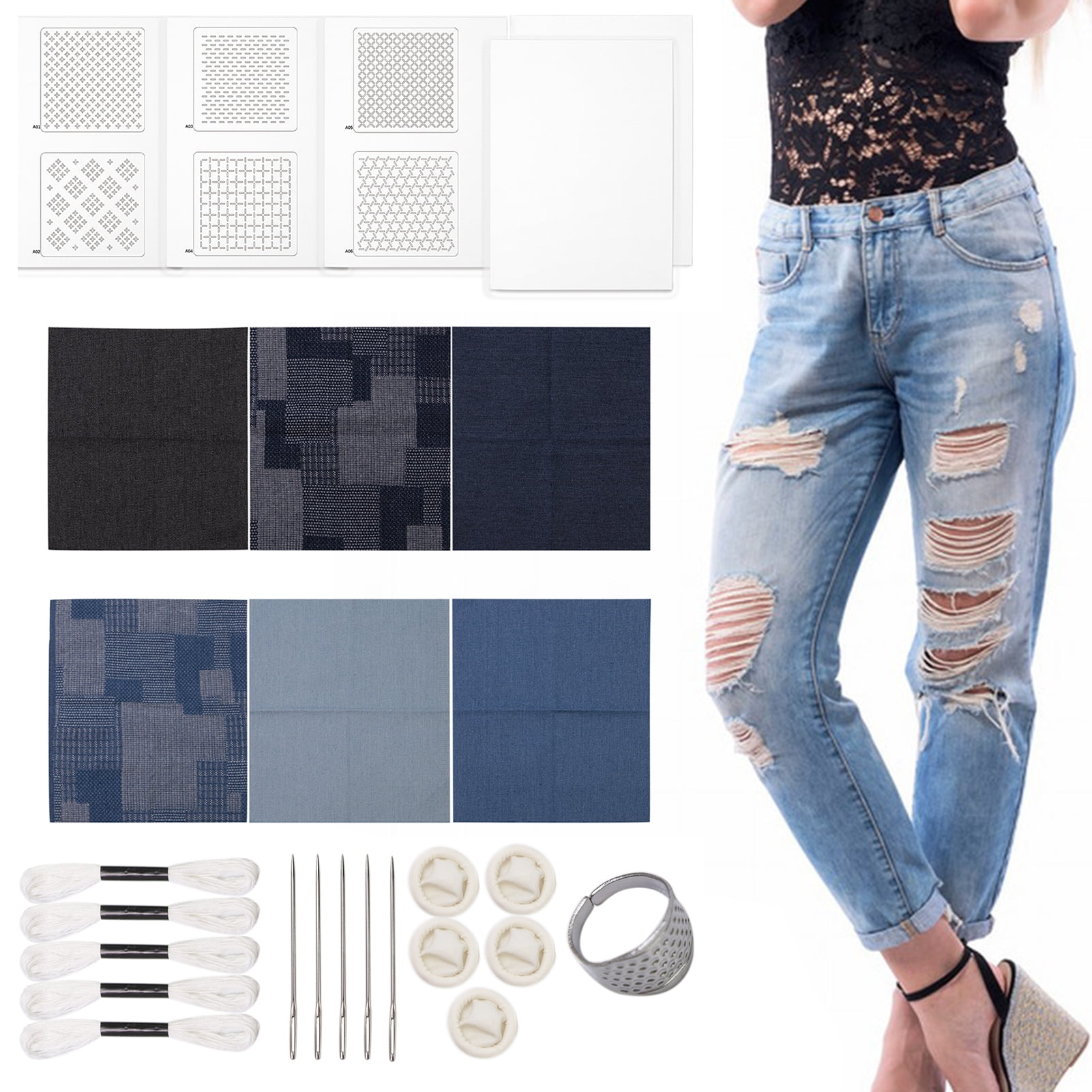 BAETEUY Embroidery Patterns Transfer Patch Water Soluble Embroidery ...