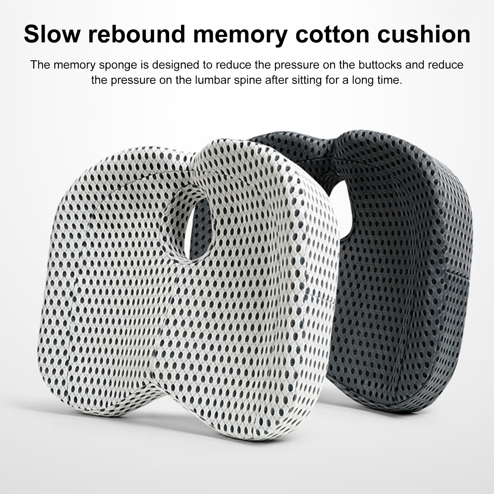 BAETEUY Ergonomic Buttocks Cushion - Hip Back Pain Relief Seat Pad ...