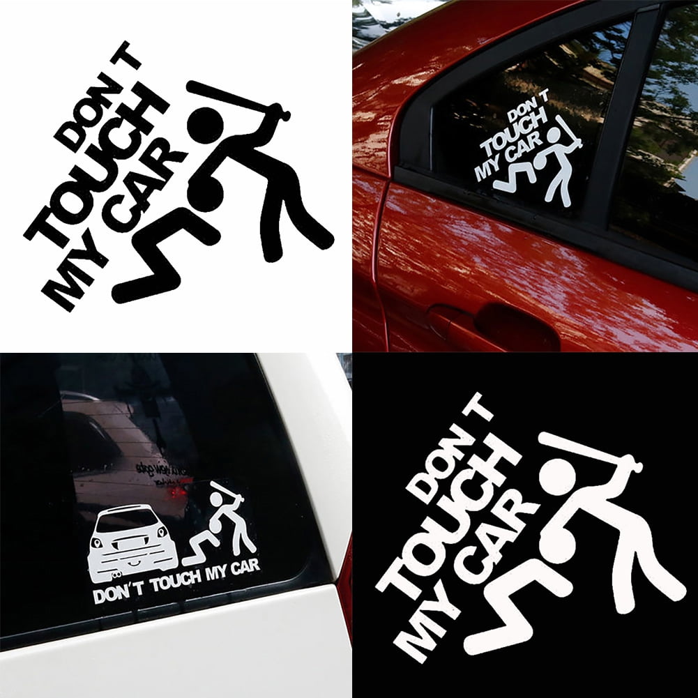 BAETEUY Funny Dont Touch My Car Reflective Decals Sticker Decor ...