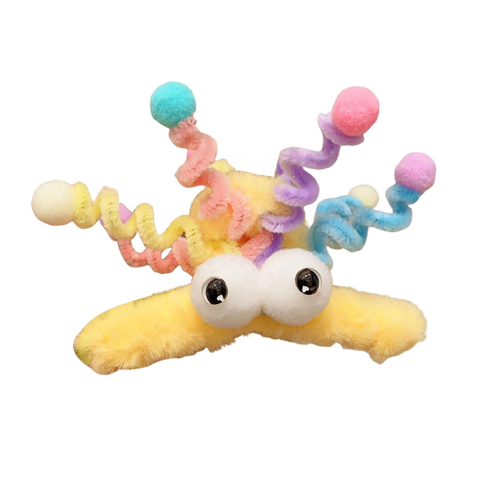 BAETEUY Hair Claw Clips Fluffy Plush Strong Hold Barrette Jaw Clamp ...