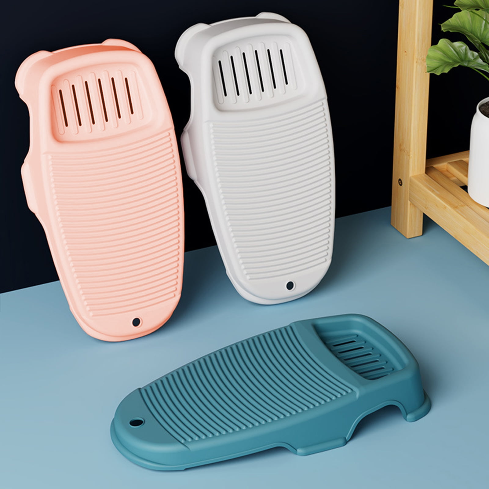 BAETEUY Household Hand Washing Board, with Soap Sinks, Drainage Holes ...