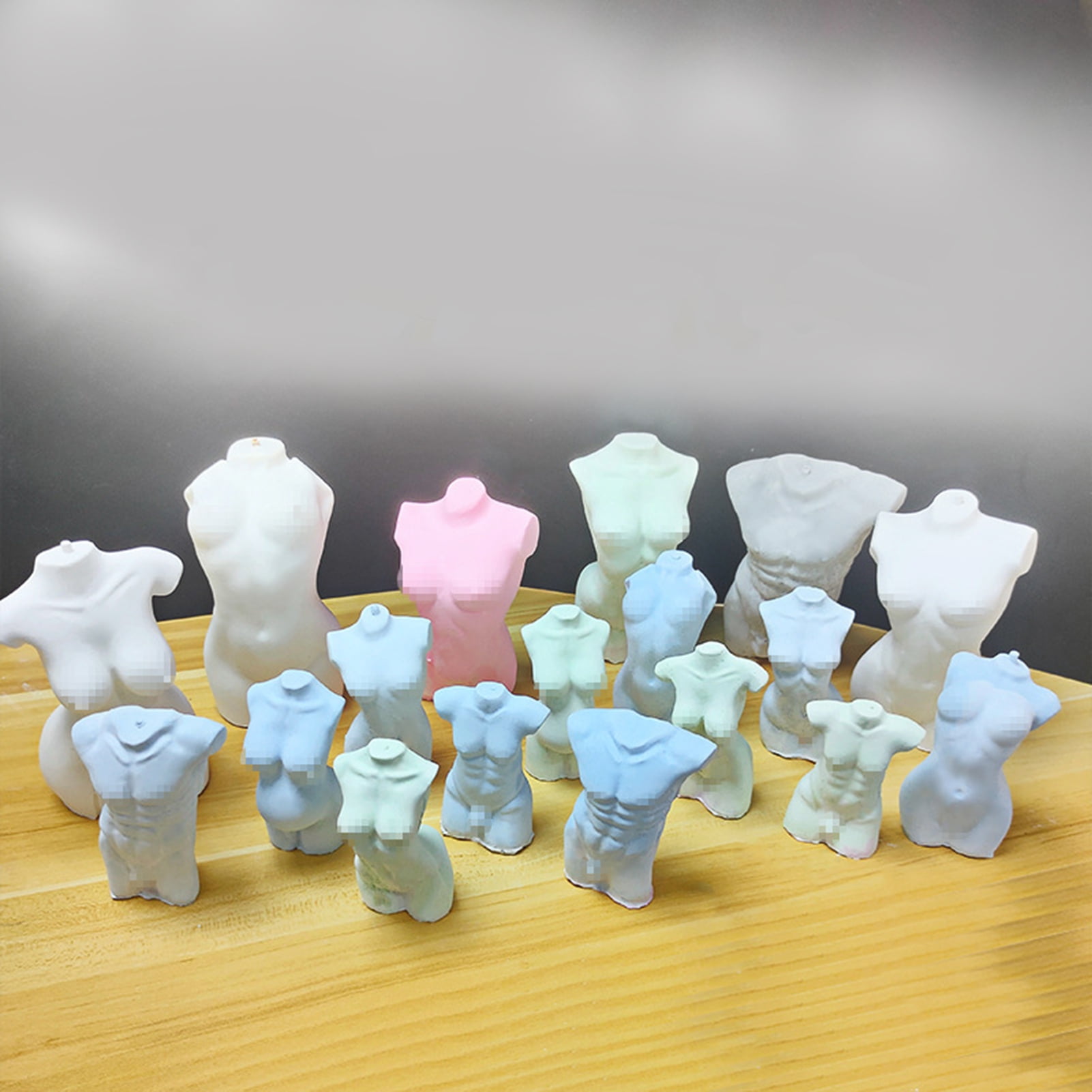 BAETEUY Human Body Shape Candle Mold High Temperature Resistance ...