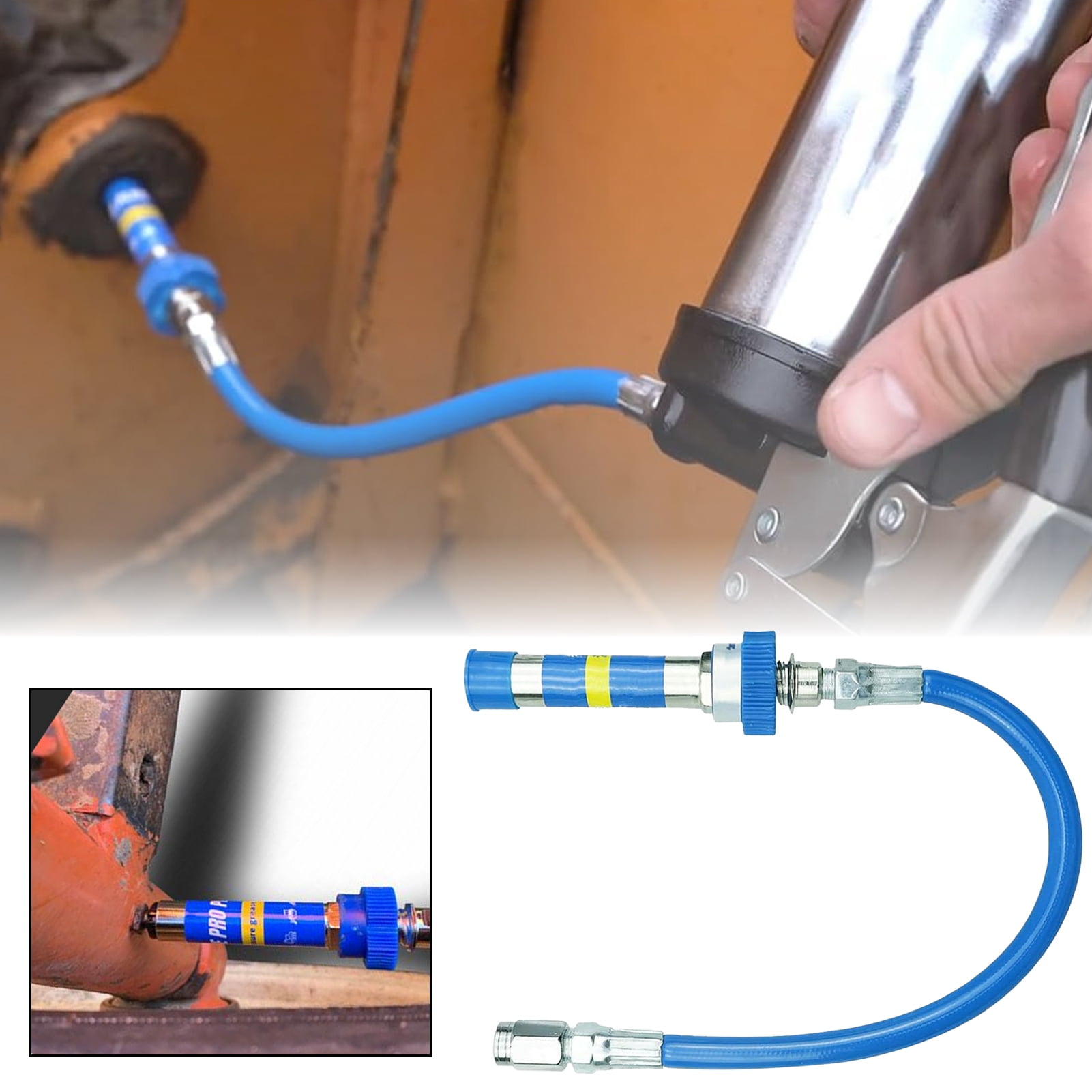 BAETEUY Lock-on High-Pressure Grease Coupler Quick Lock Clamp Tool ...