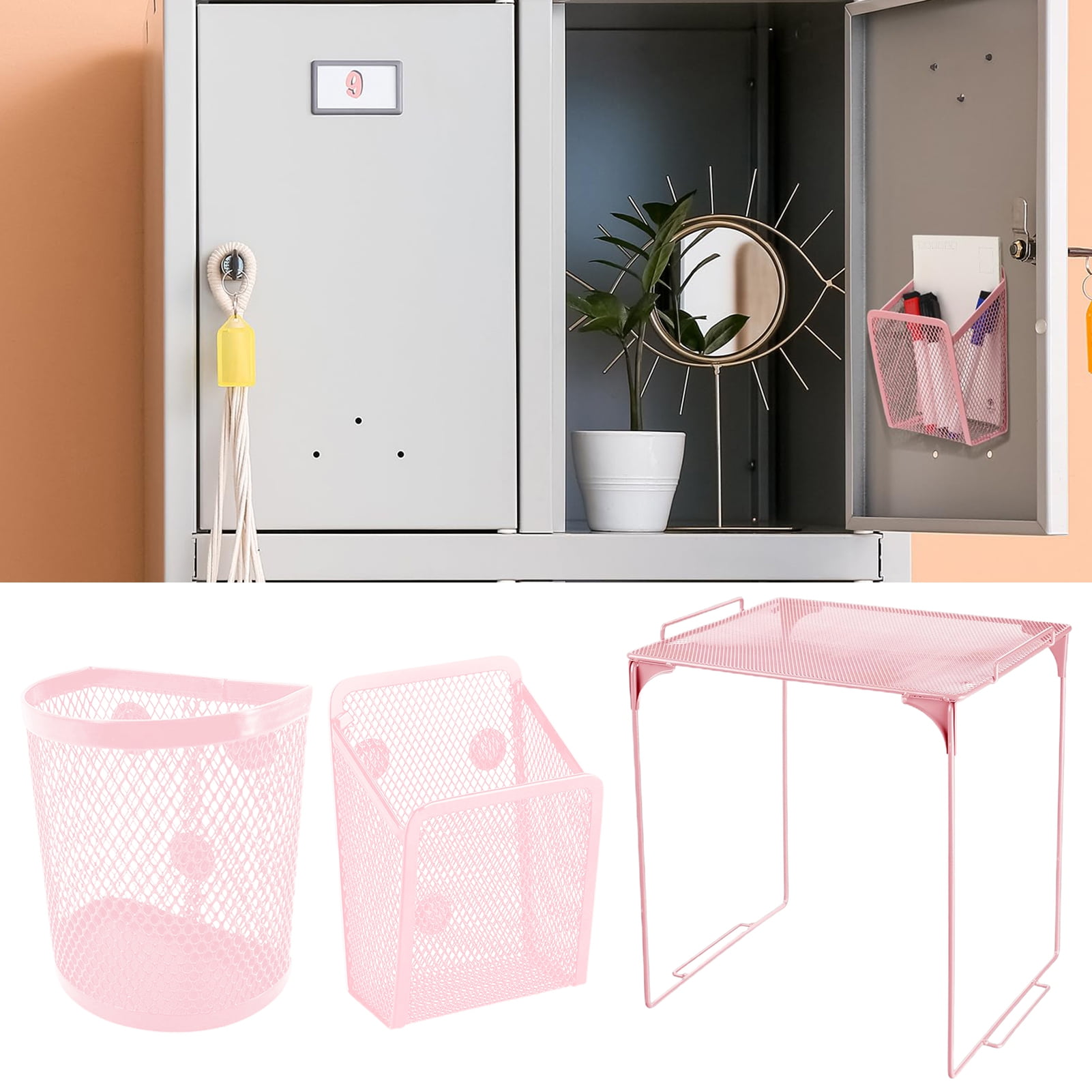 BAETEUY Locker Organizer Kit Maximize Space Store Magnetic Pen Holder ...