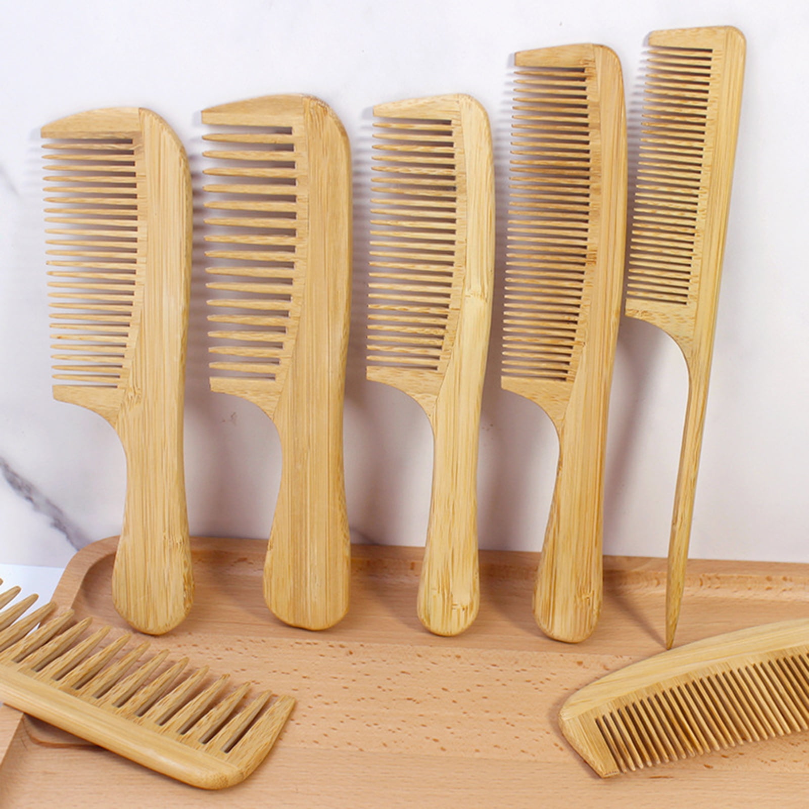 BAETEUY Natural Bamboo Wide Tooth Hair Comb, for Women, Men, Anti ...