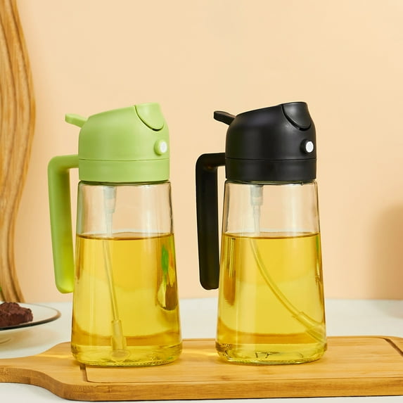 BAETEUY Oil Sprayer Bottle, 2 in 1, Glass, Oil, Dispenser, And, Sprayer ...