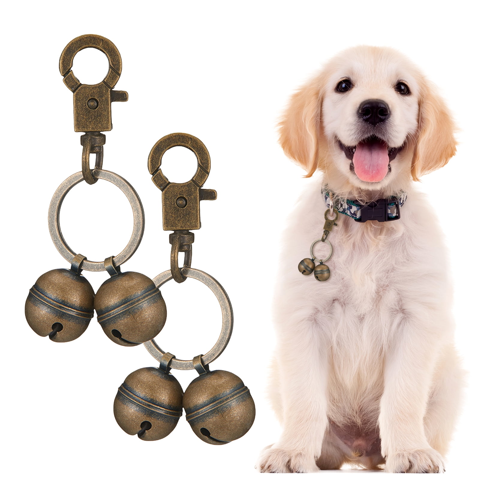 BAETEUY Pet Collar Bell, Extra Loud, Pet Tracking Bell, Copper Bells ...