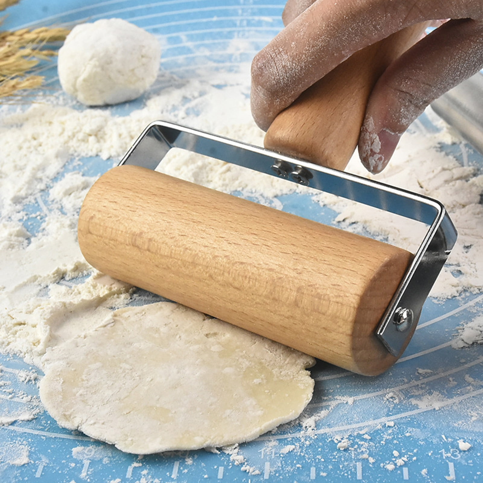 BAETEUY Rolling Pin Non-Stick Comfortable to Grip Dual Head Stainless ...
