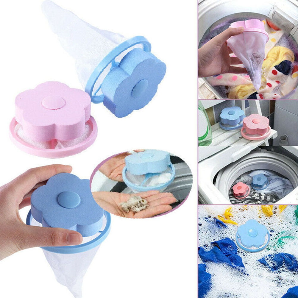 BAETEUY Round/Flower Shape Washing Machine Hair Removal Laundry Ball ...