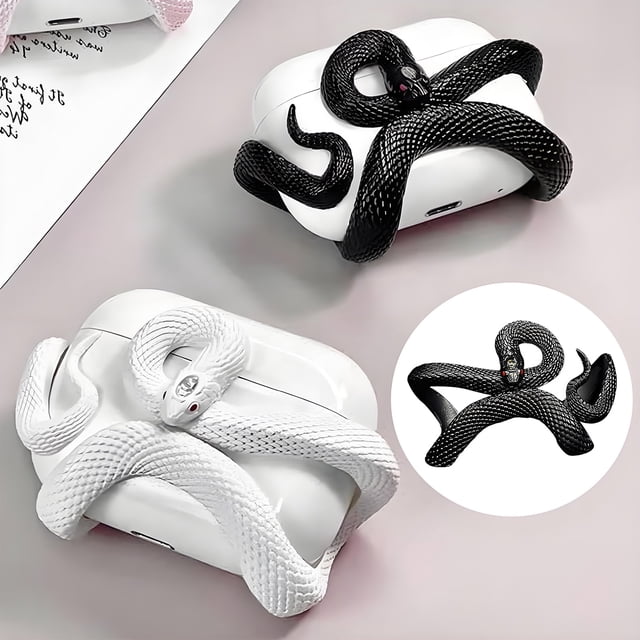 BAETEUY Snake Earphone Protective Case for Airpods Pro/Pro 2 - 3D Snake ...