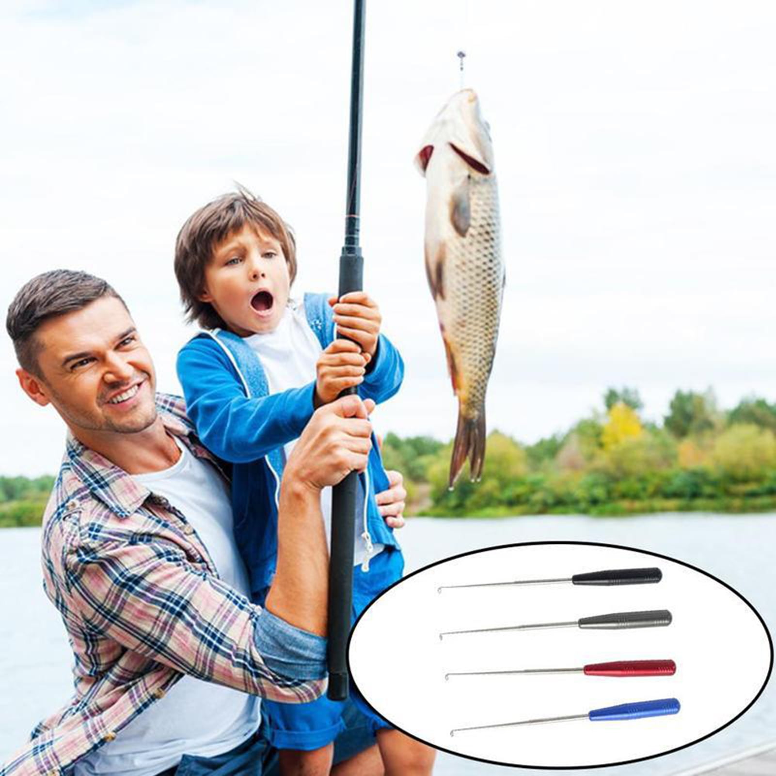 BAETEUY Stainless Steel Fish Hook Remover, Quick Fishhook Detacher ...