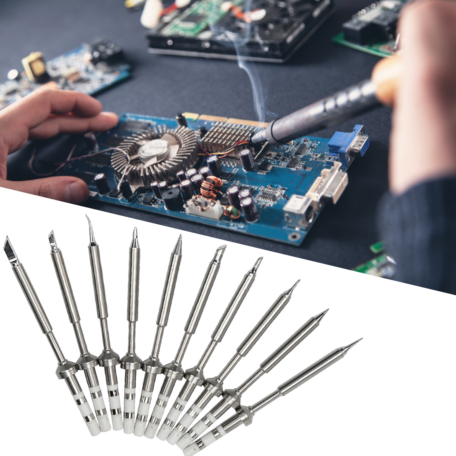 BAETEUY TS K/KU/BC2/C4/D24/B2/I/ILS/C1/JL02 Soldering Iron Tip Internal Heating Fast Heating ...