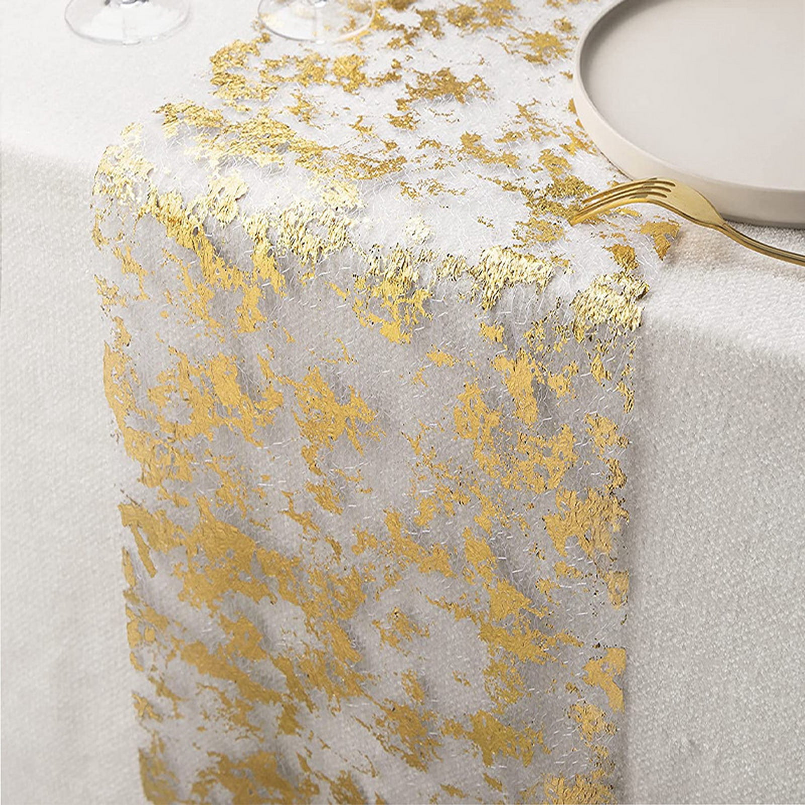 BAETEUY Table Runner Sequin Glitter Table Cover Fine Craftsmanship ...