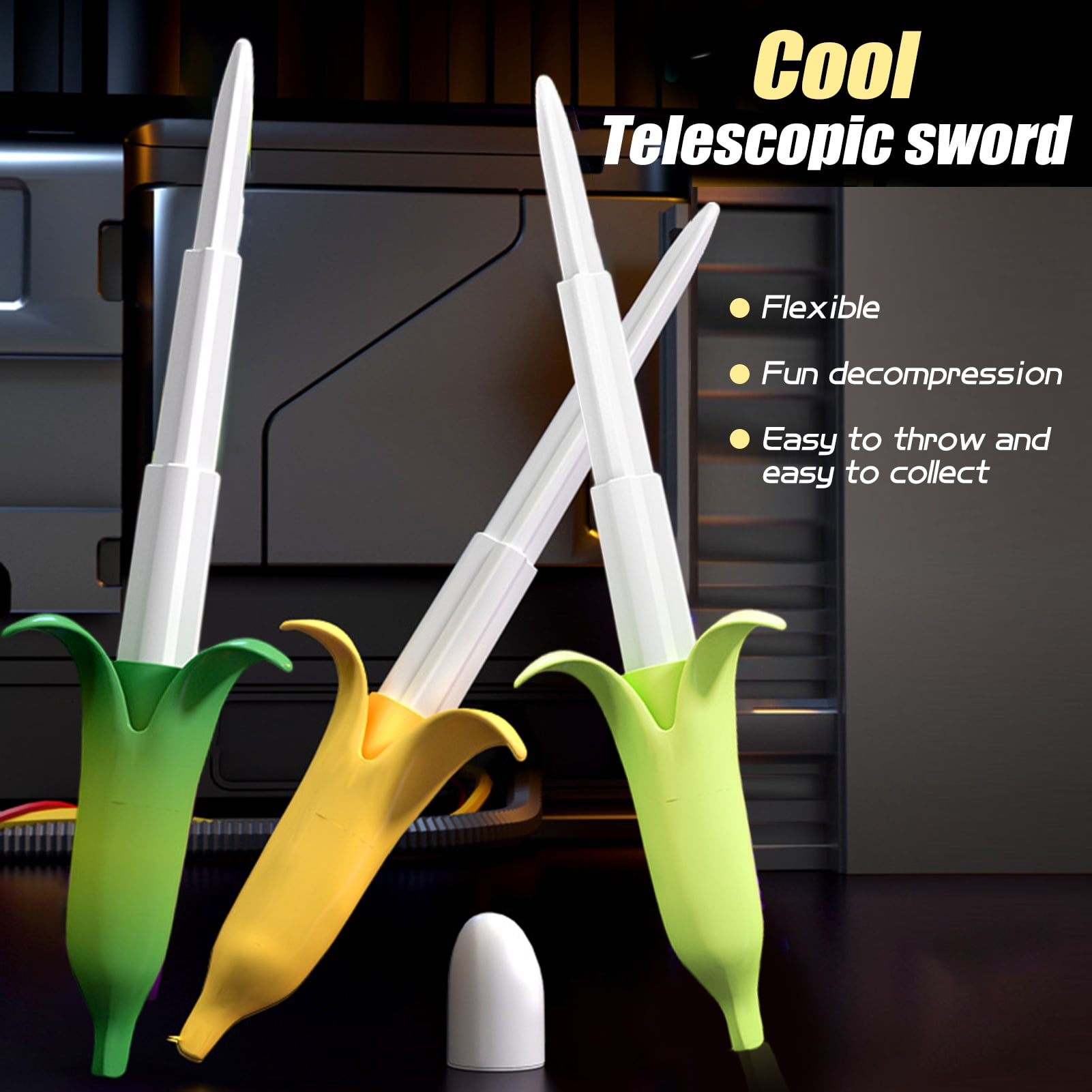 BAETEUY Telescopic Banana Toy - Retractable Stretchable Banana ...