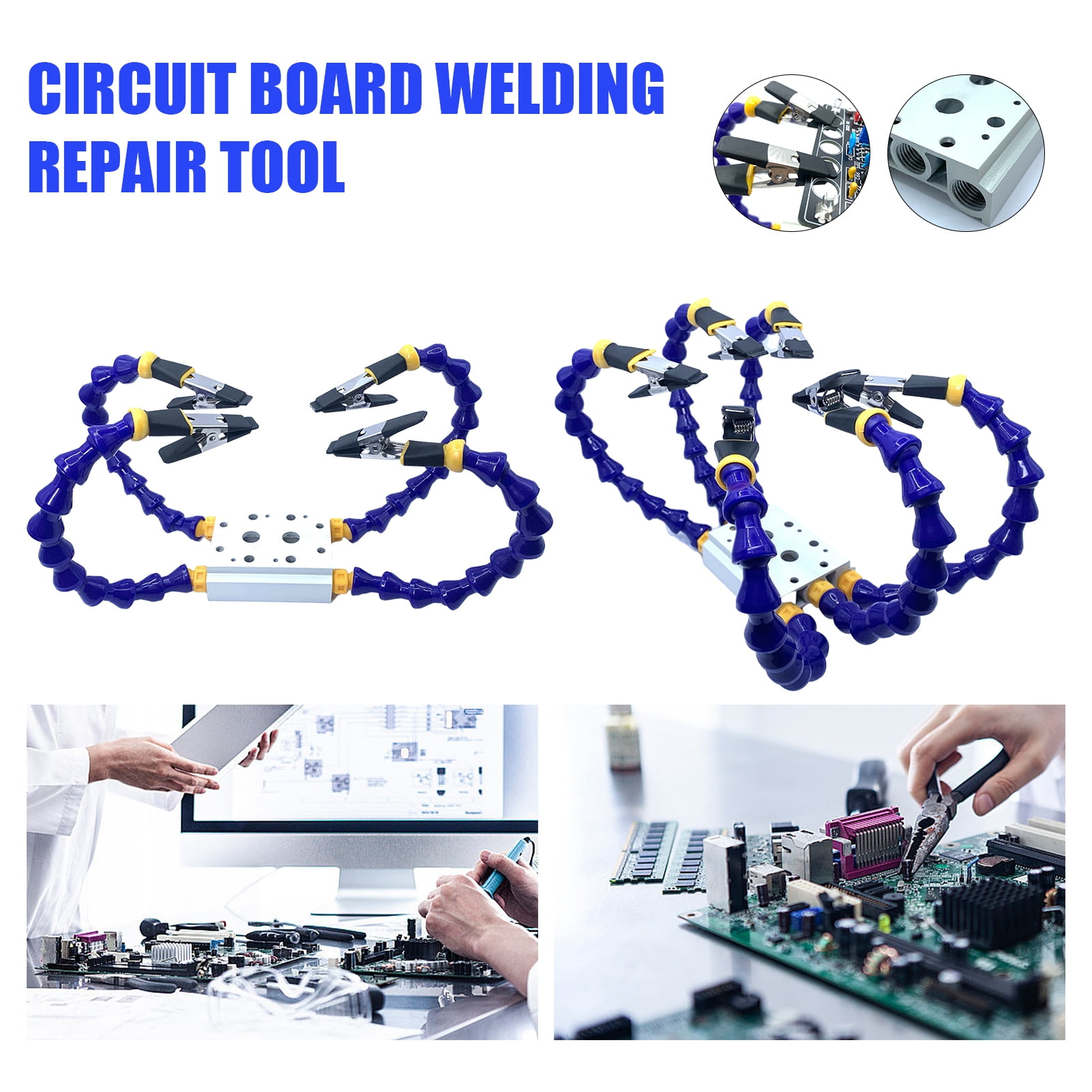 BAETEUY Third Hand Benches Soldering Iron Holder with Flexible Arm 360 ...