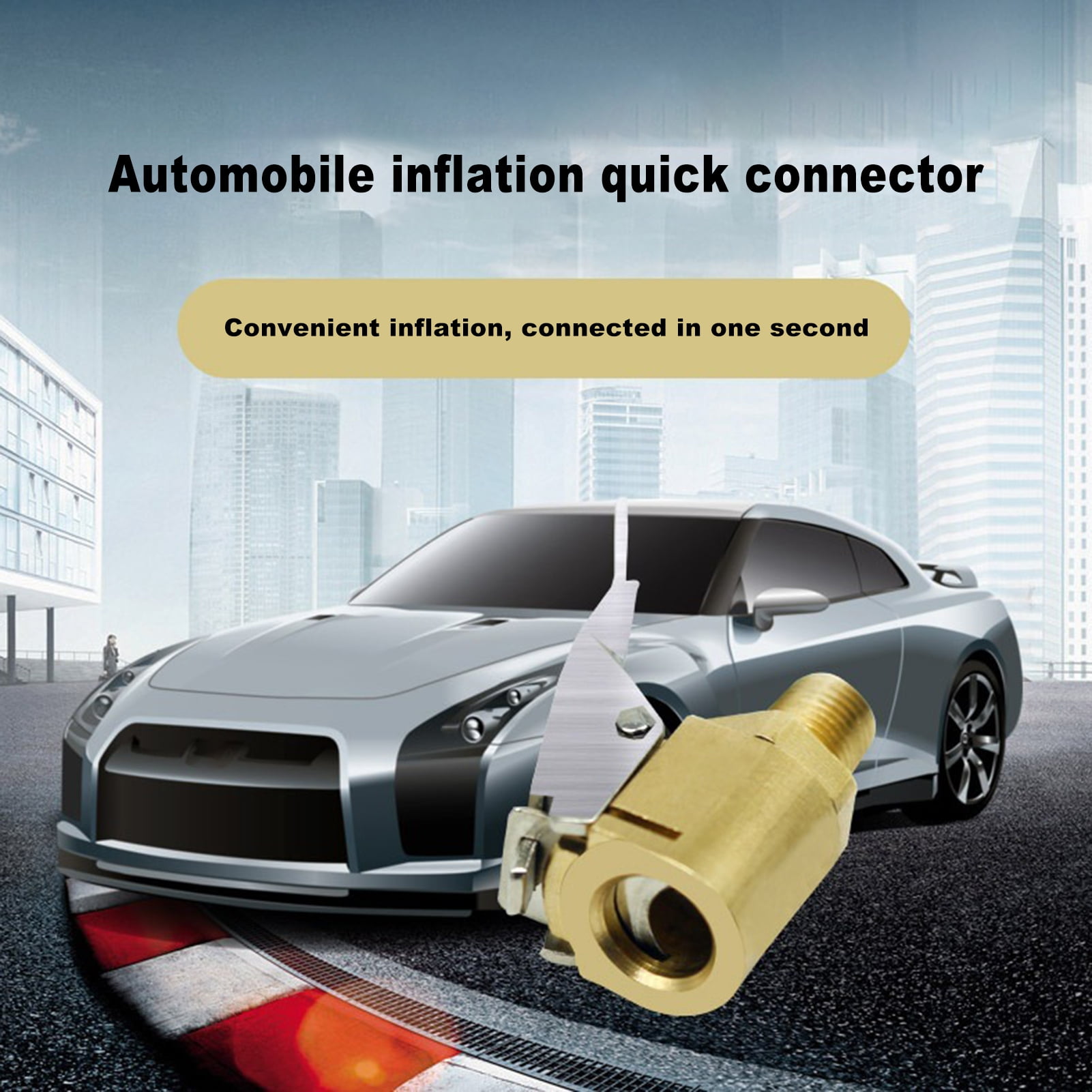 BAETEUY Tire Quick Connector Air Chuck Open Flow Straight Lock Chuck ...