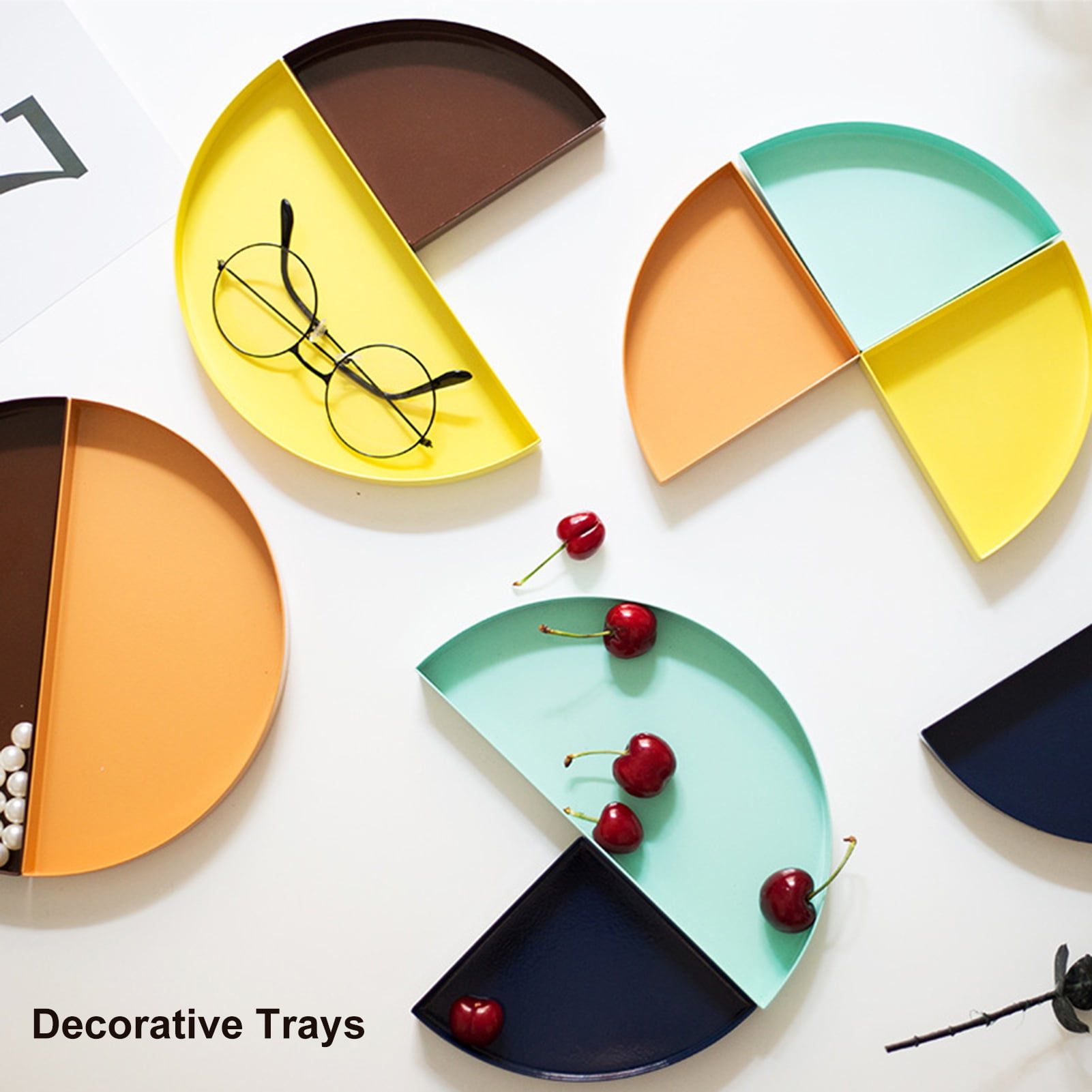 BAETEUY Trays Easy to Clean Dust Resistant Geometric Versatile ...