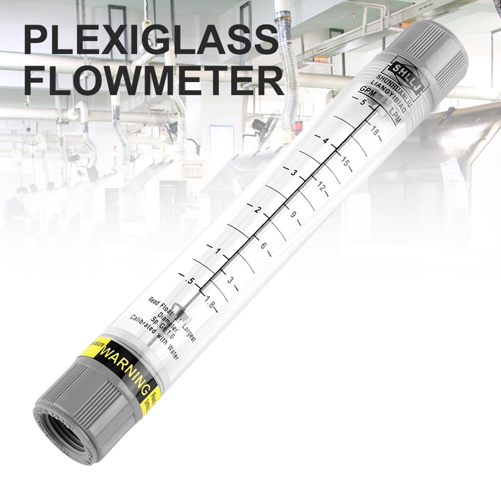 BAETEUY Tube Flow Meter Transparent Unbreakable Lightweight Vertical ...