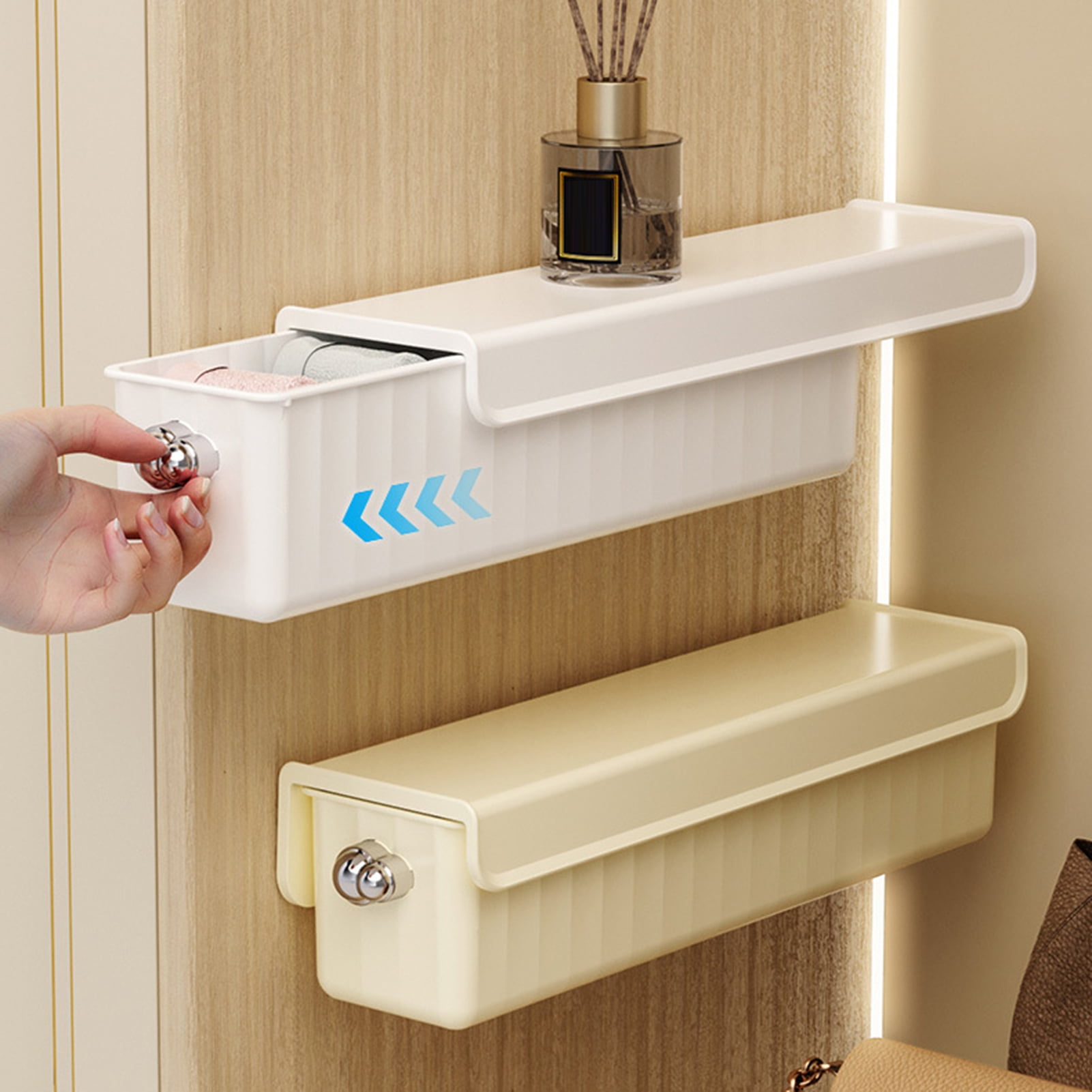 BAETEUY Underwear Socks Storage Box, 1/2Pcs, Wall-Mounted, Multiple ...