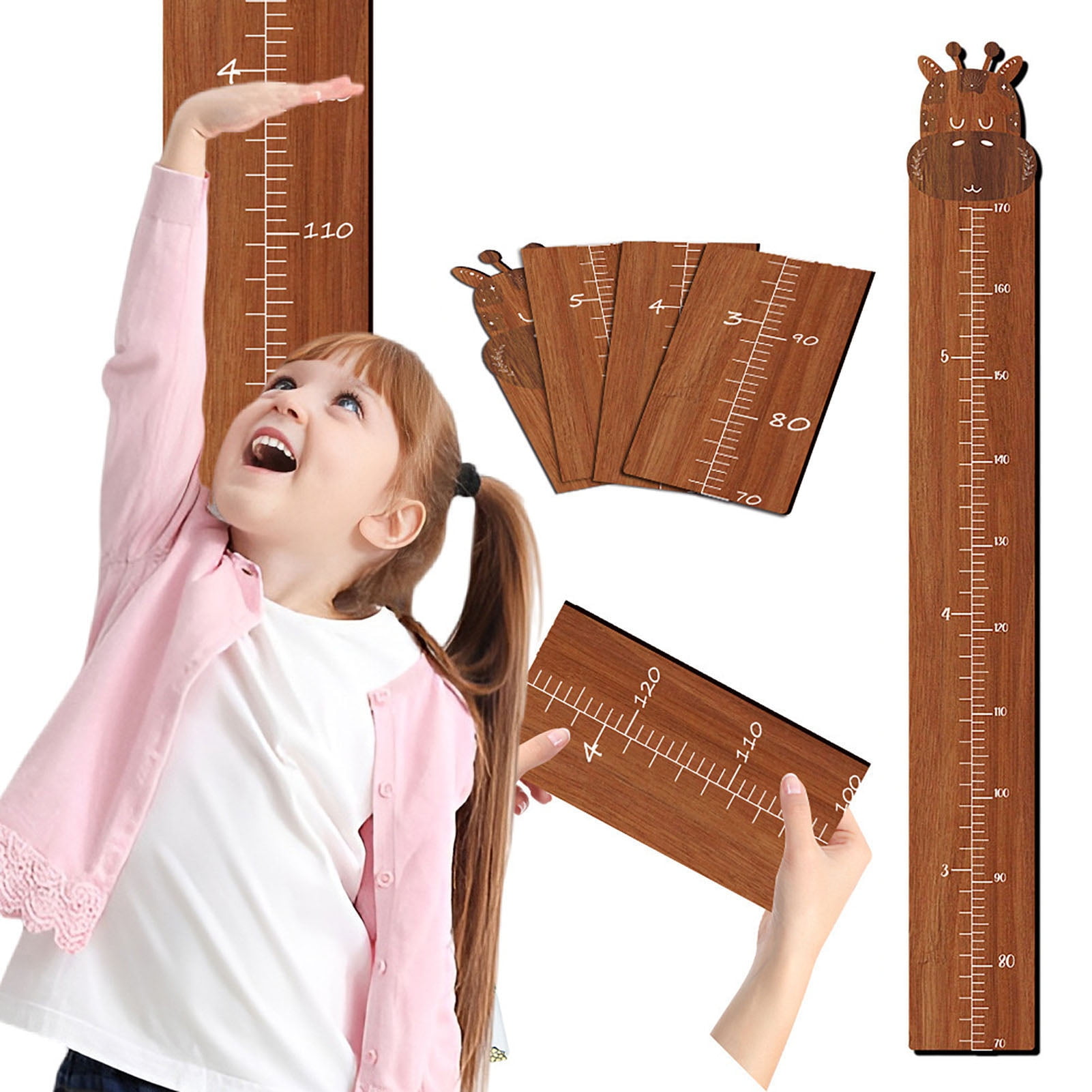 BAETEUY Wall Hanging Kids Growth Chart - Precise Scale Children Room ...