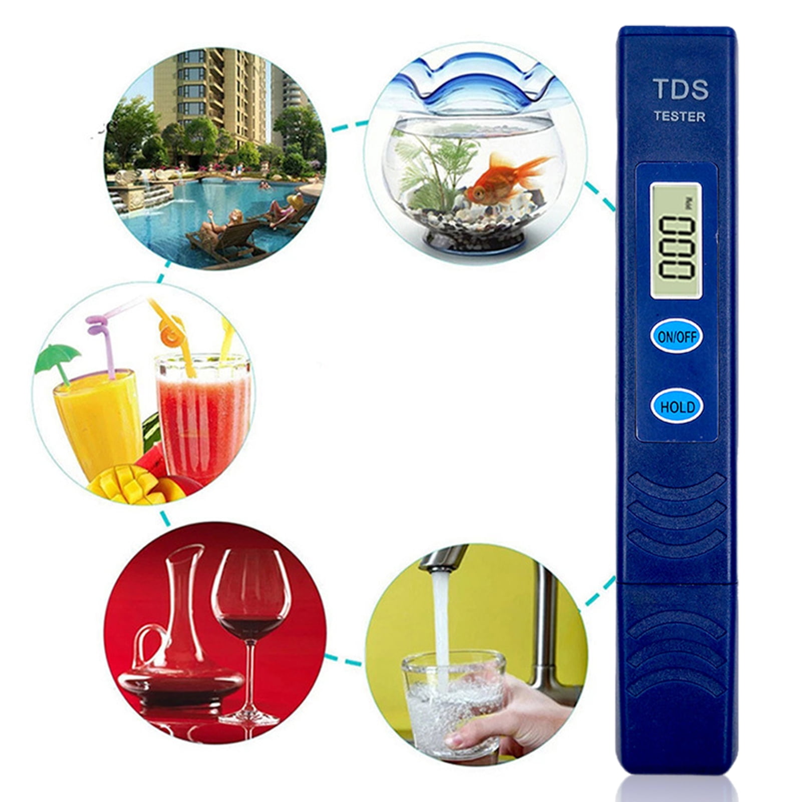 BAETEUY Water Quality Test Pen, 3-in-1, TDS, Meter, Large, LCD, Display ...