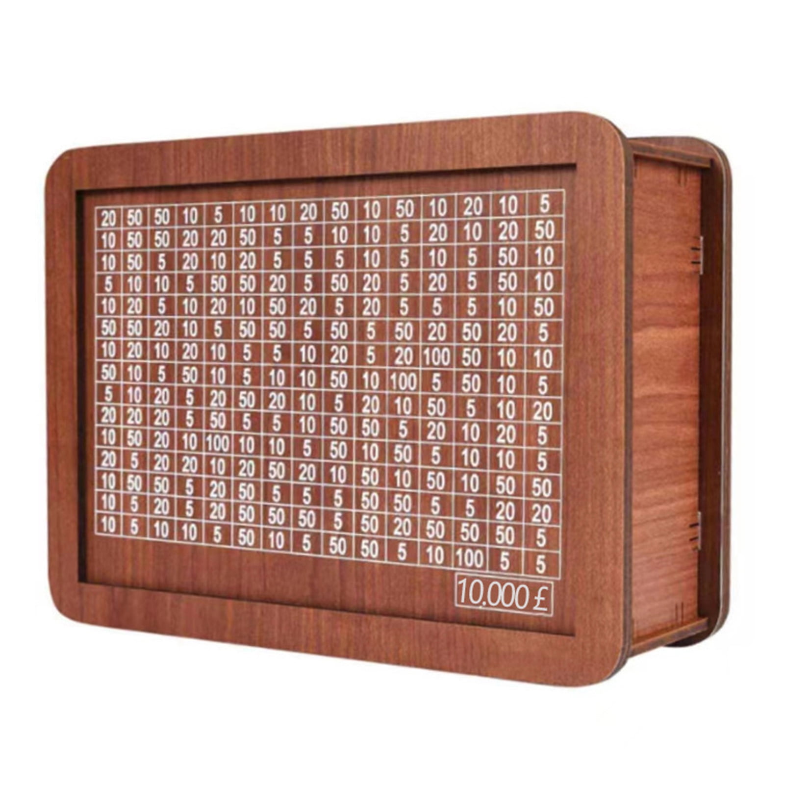 BAETEUY Wood Money Box with Counter 1000/2000/3000/5000/10000 Pounds ...