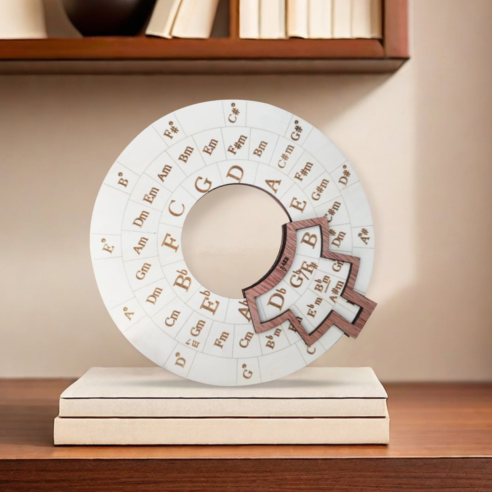 BAETEUY Wooden Melody Tool, Portable Music Chord Wheel, Circle of ...