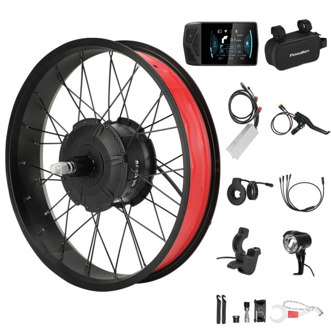 BAFANG 750W Rear Ebike Conversion Kit for 26" Fat Tire Bike, 175mm OLD ...