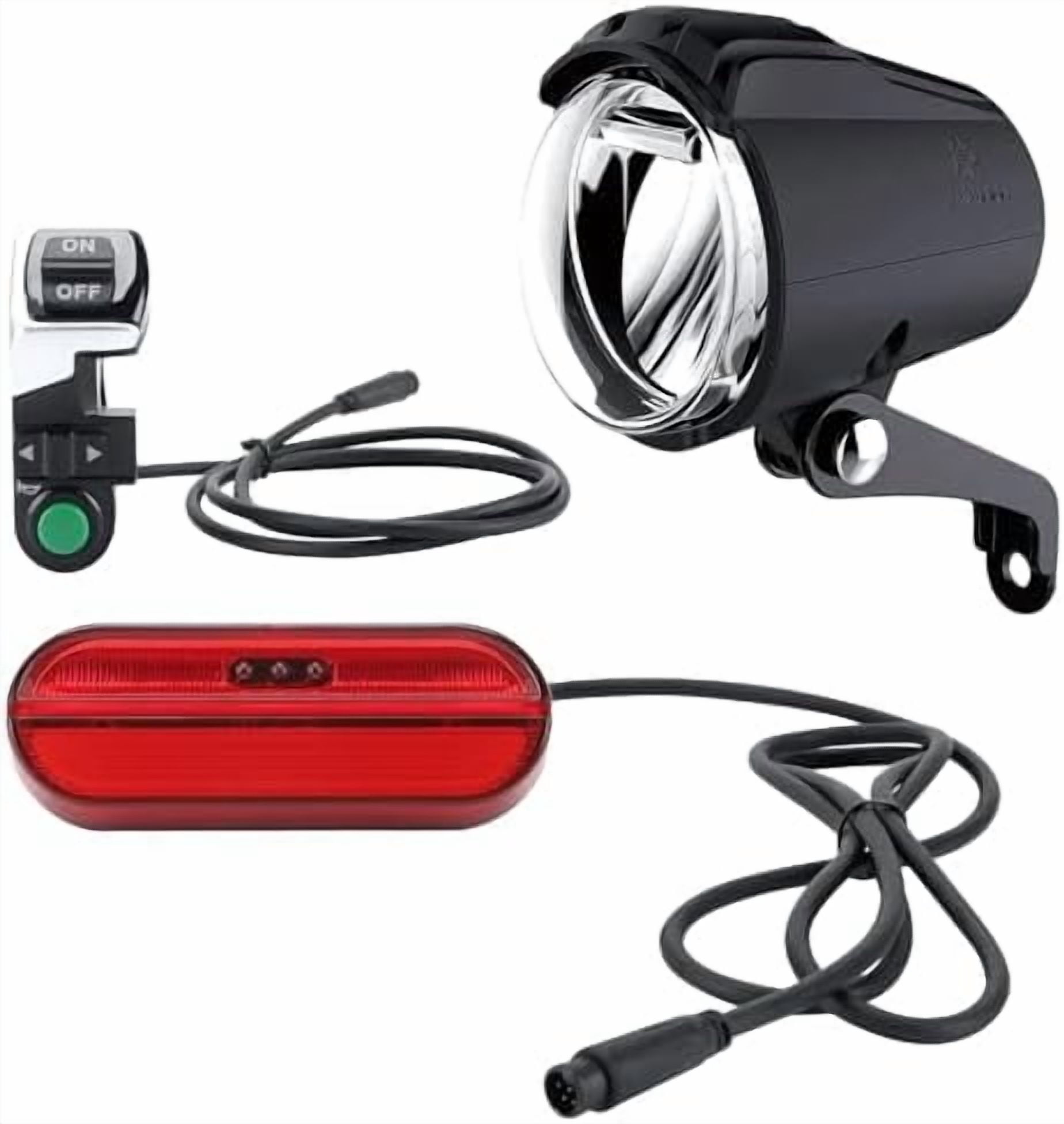 BAFANG BBSHD BBS02 BBS01 Light Kit|Headlight with Horn & Taillight with ...