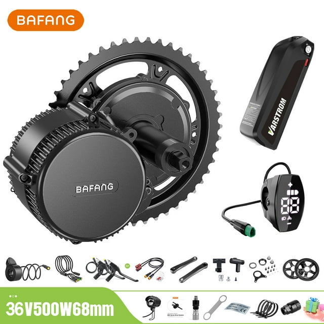 BAFANG Mid Drive Kit 500W BBS02B Electric Bike Conversion Kit 36V Ebike ...