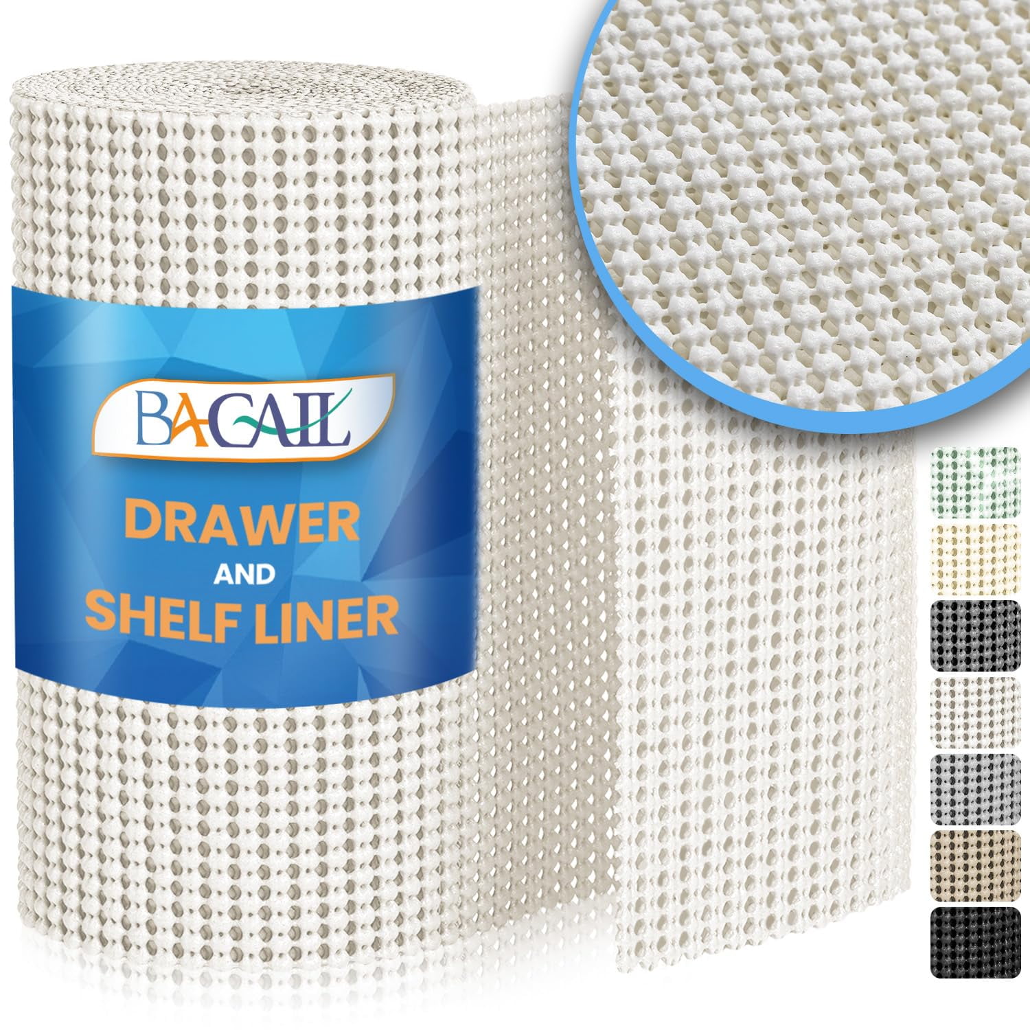 BAGAIL Drawer and Shelf Liner, 17.5 in X 20 Ft Non-Adhesive Shelf ...