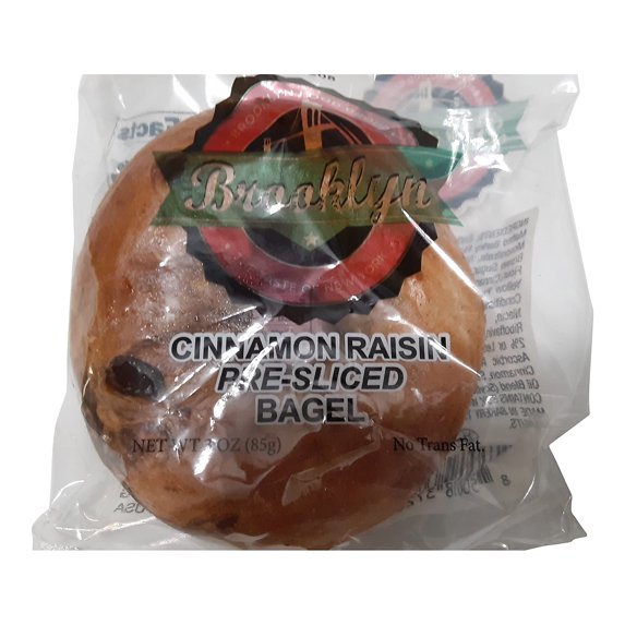 Bagels Cinnamon Raisin Individually Cello Wrapped 24 Count 3 oz ...