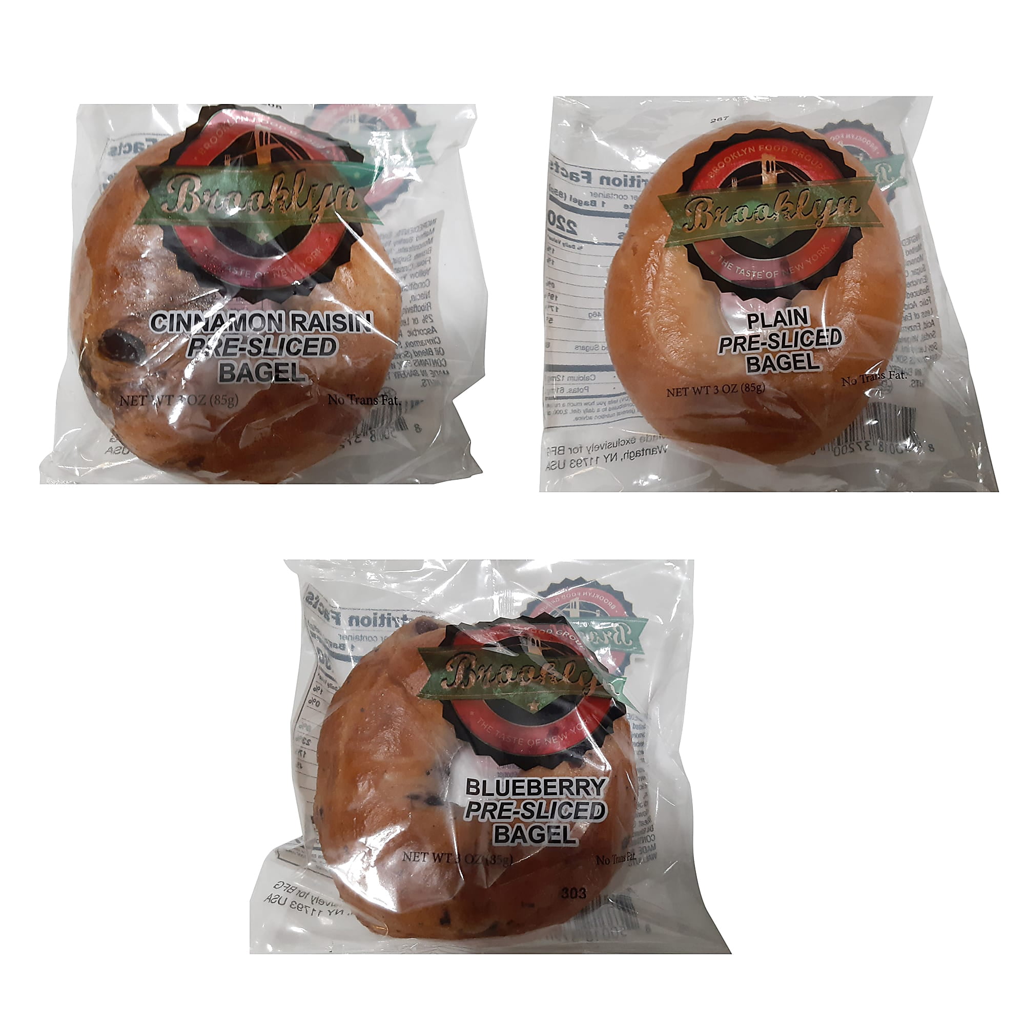 BAGELS 3oz. - VARIETY PACK - 8 OF EACH - PLAIN - BLUEBERRY - - Walmart.com