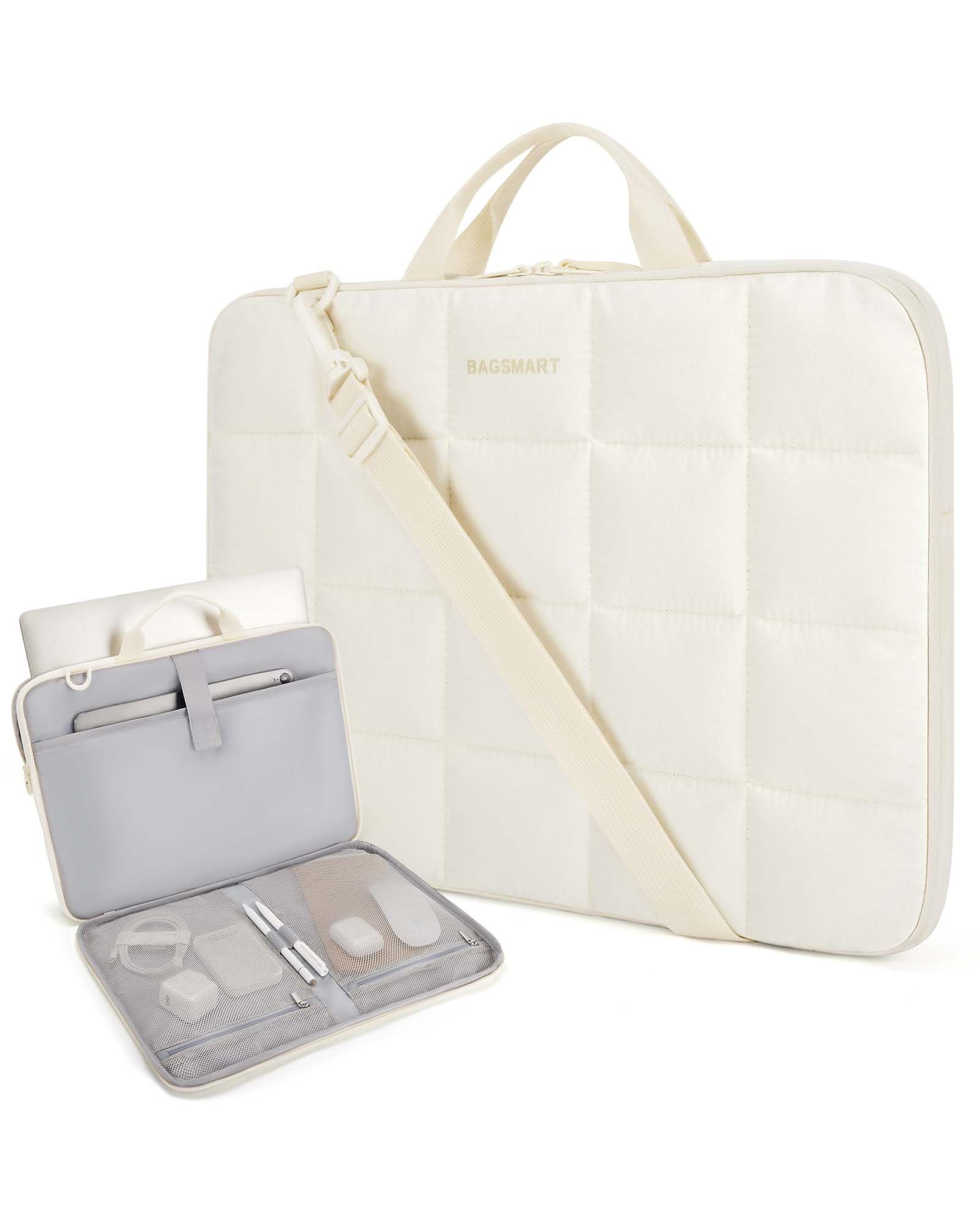 Bagsmart 15 16 Laptop Shoulder Bag Laptop Sleeve Case With Anti Theft