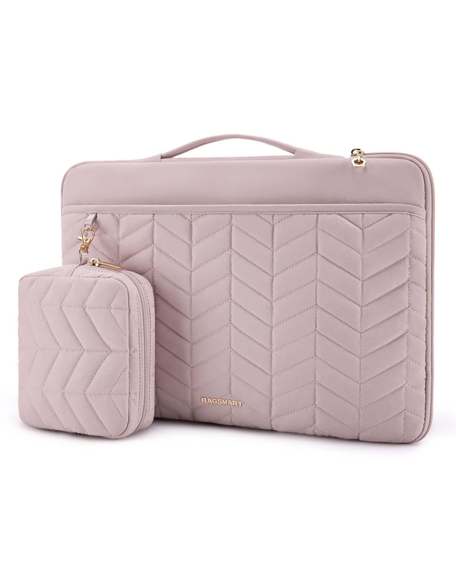 Bagsmart Upgrade Laptop Sleeve Case Compatible With 15 16 Macbook Hp