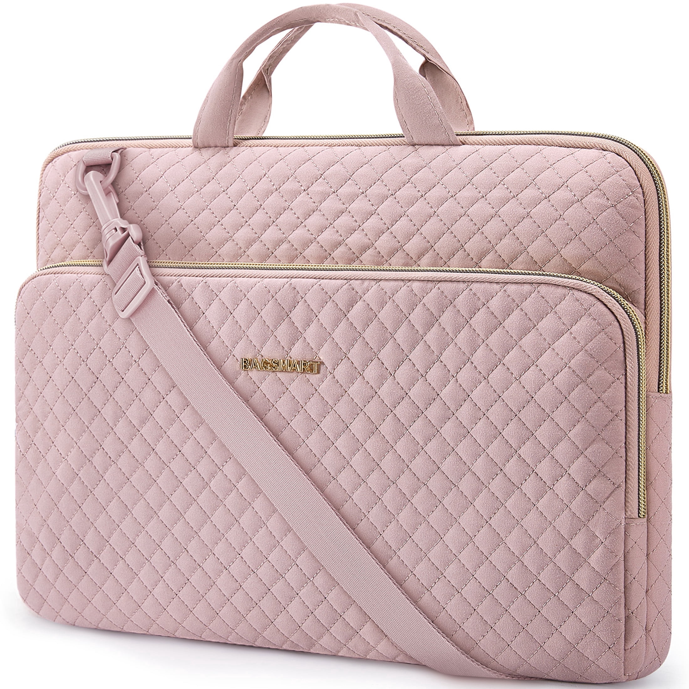 BAGSMART 15.6"-16" Laptop Shoulder Bag, Water-Resistant, Shockproof ...