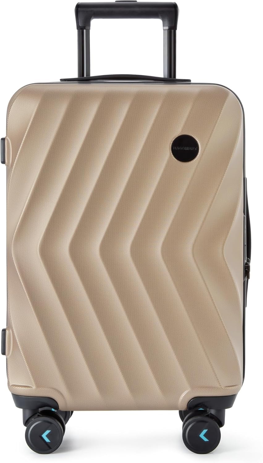 BAGSMART 20 Inch Carryon Luggage with Spinner Wheels, Hard Shell ...