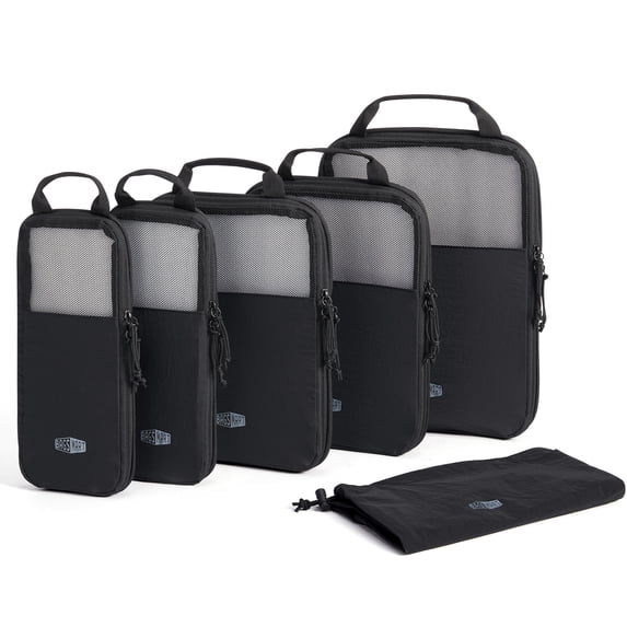 BAGSMART 6 Set Compression Packing Cubes for Travel, Expandable Luggage ...