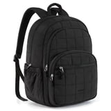 BAGSMART, College Backpack, 15.6 inch Laptop, Water-Resistant, Black ...