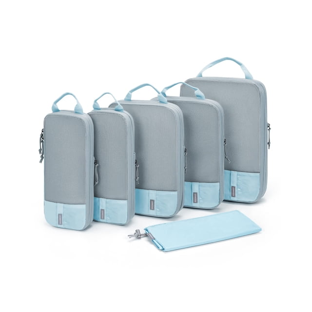BAGSMART 6Pcs Travel Compression Packing Cubes, Lightweight ...