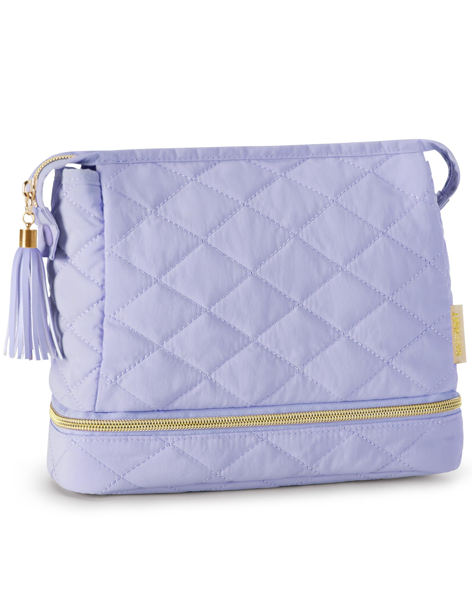 BYB Cute Makeup Bag Mini Cosmetic Pouch For Women Small Quilted Beauty ...