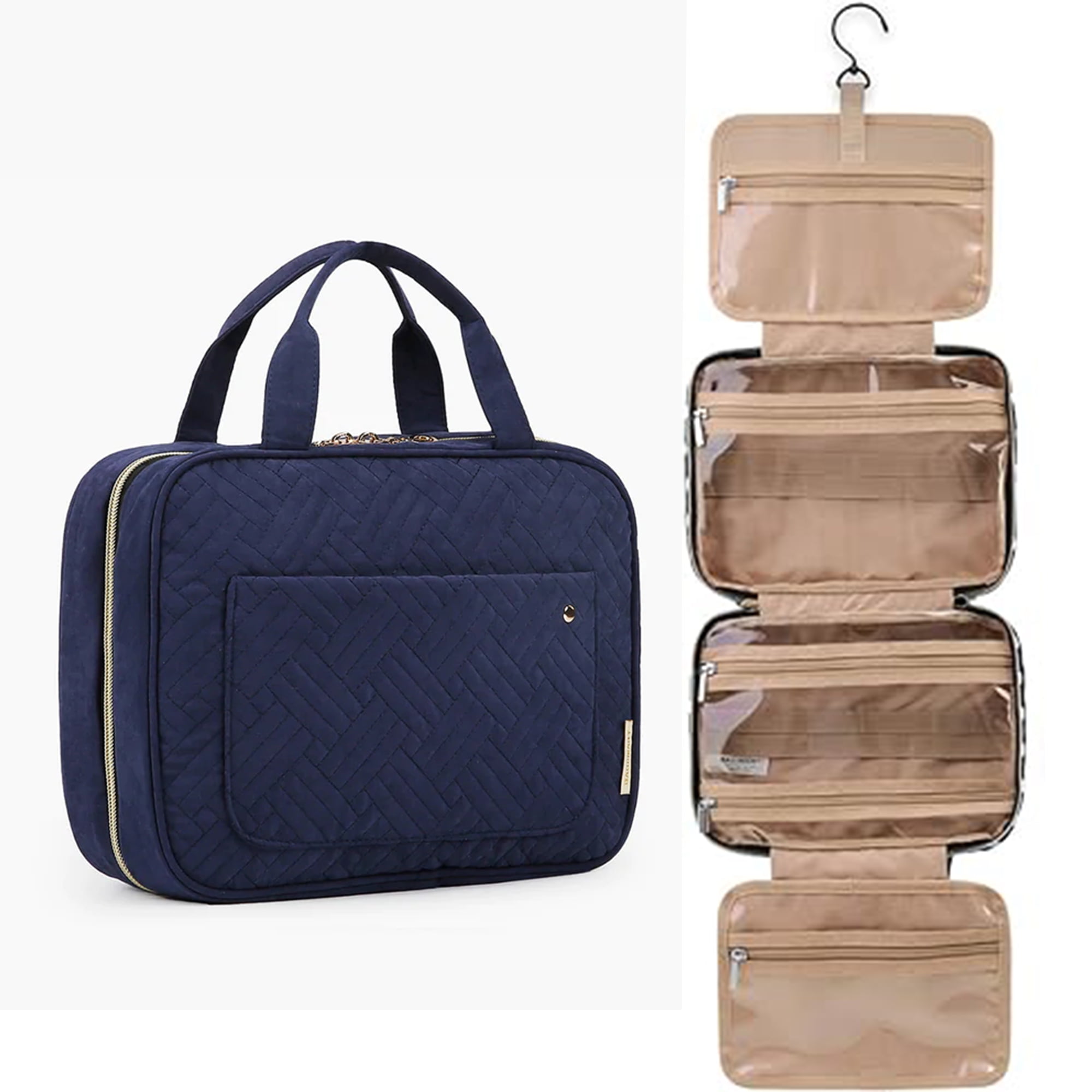 BAGSMART Large Travel Toiletry Organizer with Hanging Hook, Full-Sized ...