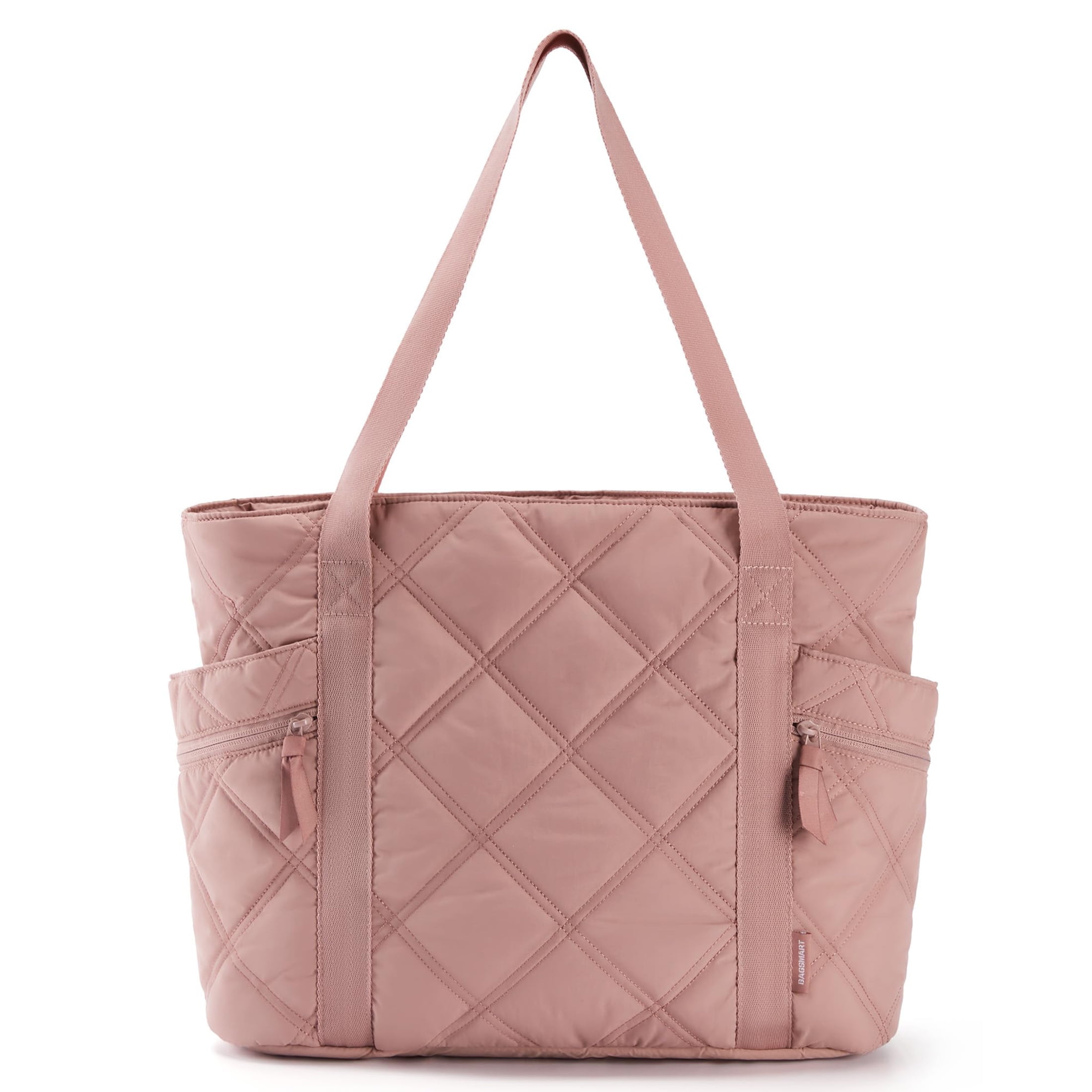 BAGSMART Tote Bag for Women, Puffer Tote Bag with Zipper, Travel ...