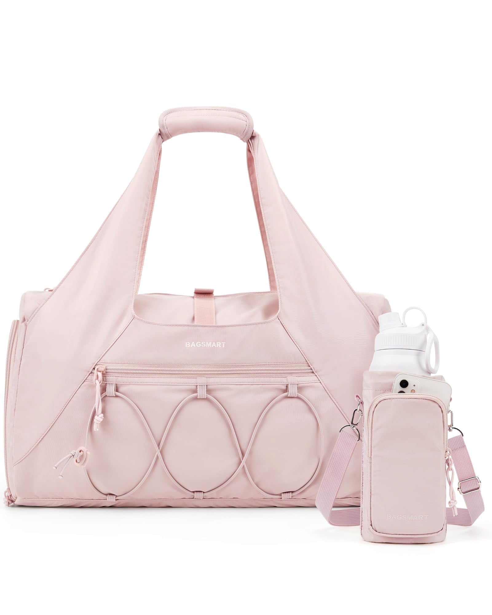 BAGSMART Gym Bag for Women, Lightweight Duffel with Shoe Compartment ...